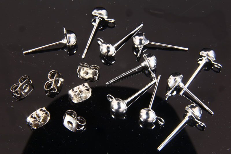Earring Posts with Backs | Bead Spider