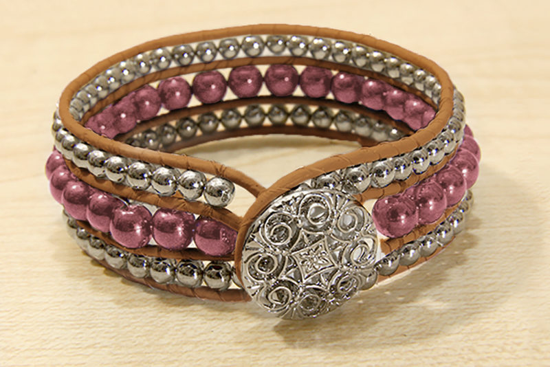 Products to Make Natural & Blush Triple Cuff | Bead Spider