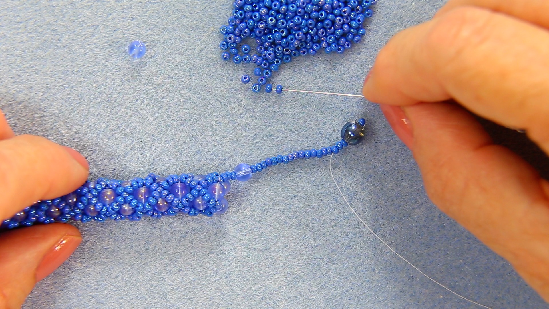Crystal Tubular Netting Live Tutorial | Bead Spider