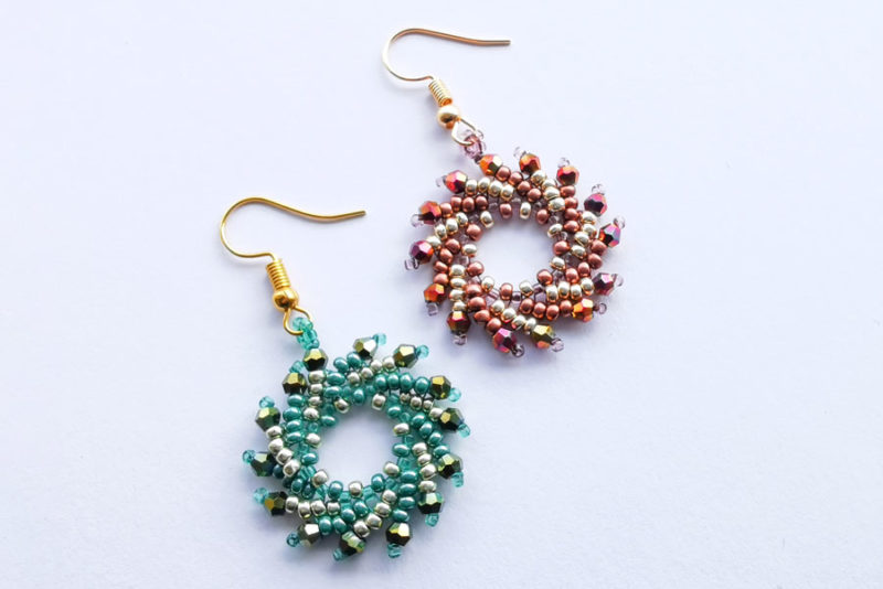 Pinwheel Earrings Pattern Download | Bead Spider